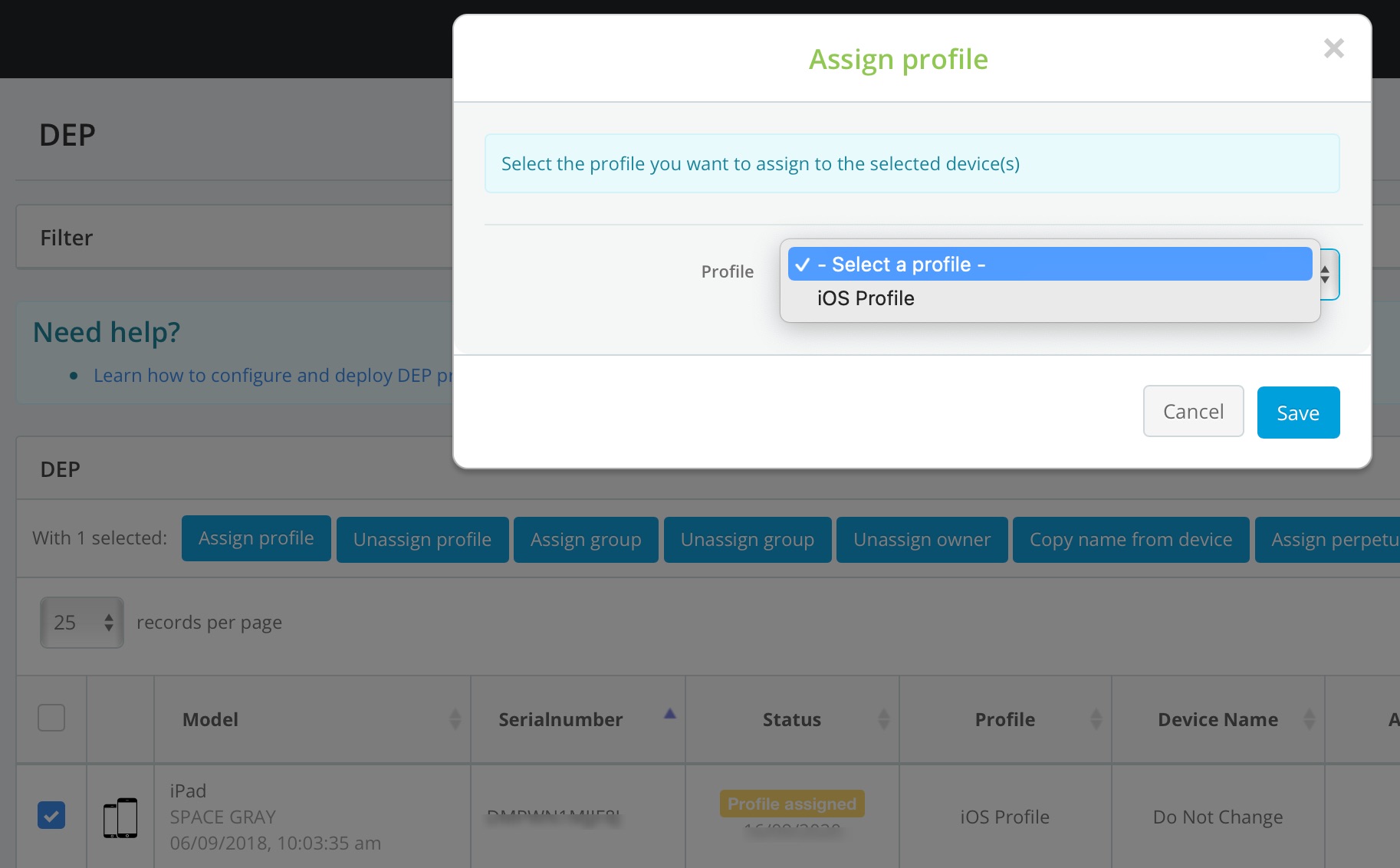 How to add an iPad to DEP – Help Centre